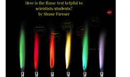 How is the flame test helpful to scientists/students? by Shane Farmer ...