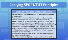 Applying SPORT/FITT Principles by Candace Evans on Prezi