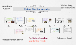 History Timeline 1607-1700 by Sidney Laughner on Prezi