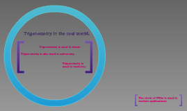 Trigonometry used in the Real World by mary jane on Prezi