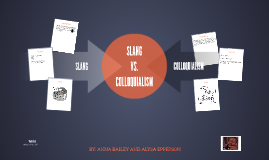 SLANG VS. COLLOQUIALISM by Anna Bailey on Prezi