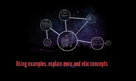 Using examples, explain emic and etic concepts by Macarena Chiriboga on ...