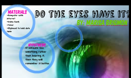 Do The Eyes Have It? - Marisa Brigmon Science Fair Project by Marisa ...