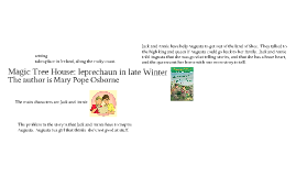 Book Report Magic Tree House: Leprechaun In Late Winter by lucas gates ...