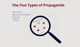 Five Types of Propaganda by Lena Souza on Prezi