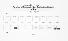 Timeline of Racism in New Zealand and South Africa by Fairlee Rigby on ...