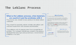 The Leblanc Process by lucy bailey on Prezi