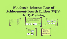 Woodcock-Johnson Tests of Achievement-Fourth Edition (WJIV-A by Camiria ...