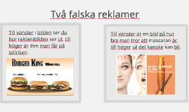 Exempel på två falska nyheter. by Emelie Petersson on Prezi