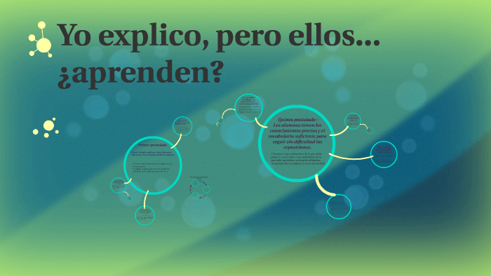 Yo explico, pero ellos aprenden...? by on Prezi