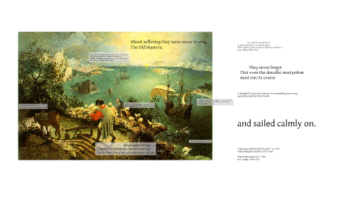 Breughel's "Fall of Icarus" and Auden's "Musee des Beaux Arts" by ...