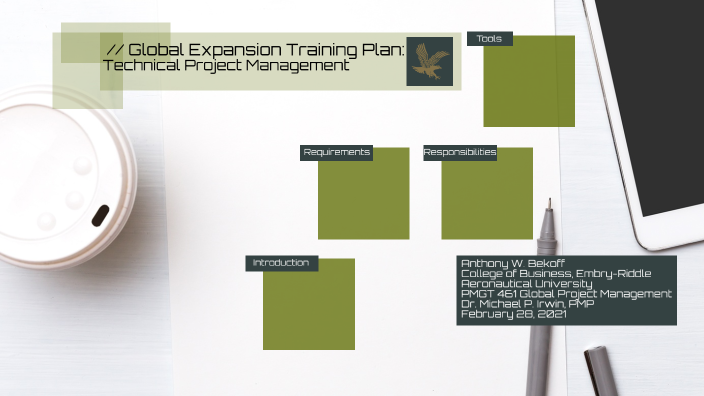 Draft Training Plan: Technical Project Management by Anthony Bekoff on ...