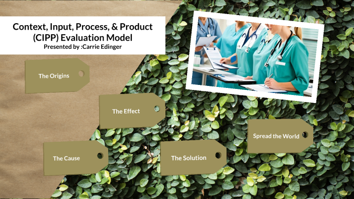 Context, Input, Process, & Product (CIPP) Evaluation Model Presented by ...