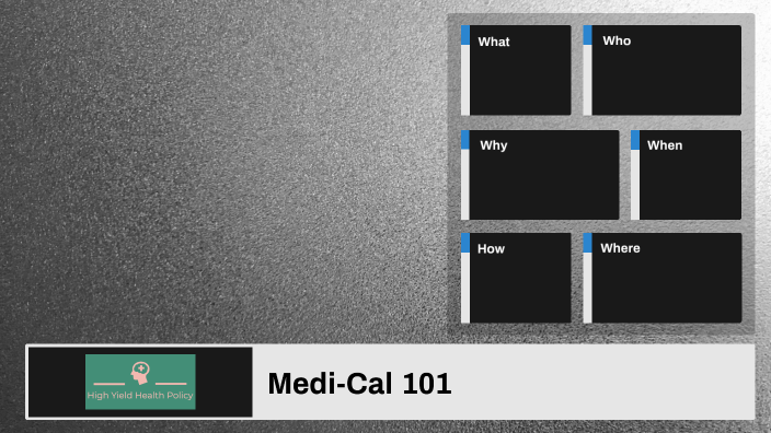Medi-Cal 101 for Residents by Matthew Mayeda on Prezi