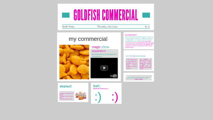 GOLD FISH commercial by becky by becky innes