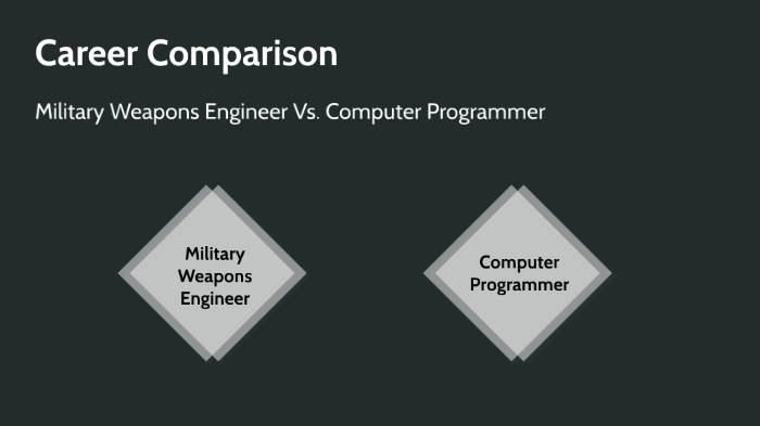 Military Engineer Vs. Computer Programmer by Zachary Campomanes on Prezi