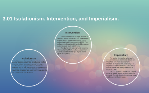 3.01 Isolationism. Intervention, and Imperialism. by Julia Godfrey on Prezi