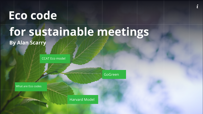 Eco codes by Alan Scarry on Prezi