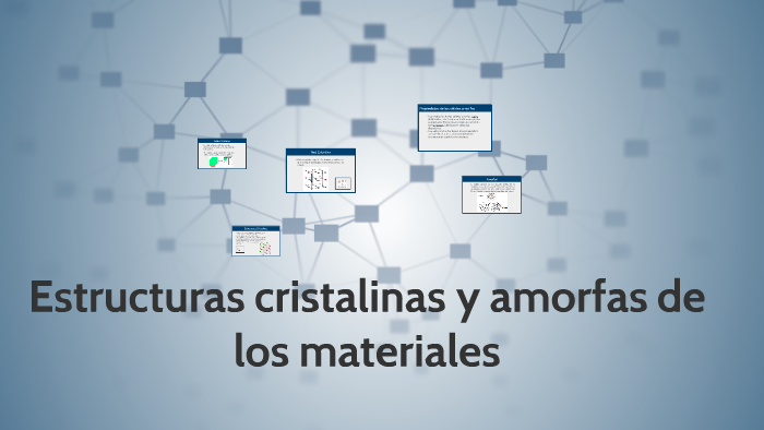 Estructuras cristalinas y amorfas de los materiales by Kevin Cruz on Prezi