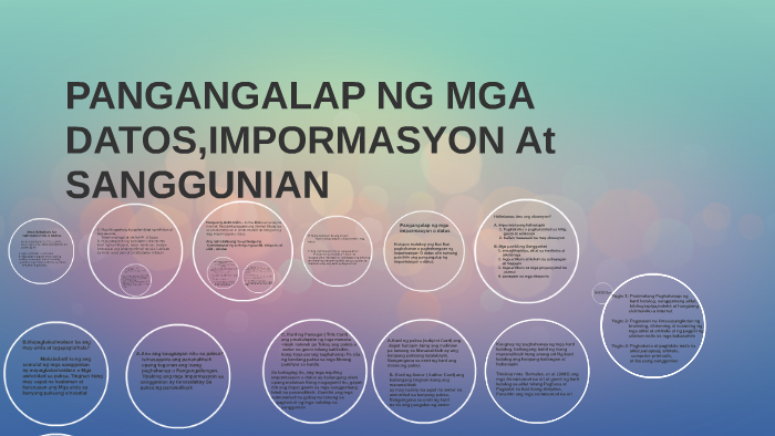 PANGANGALAP NG MGA DATOS,IMPORMASYON At SANGGUNIAN by Kim Roldan on Prezi