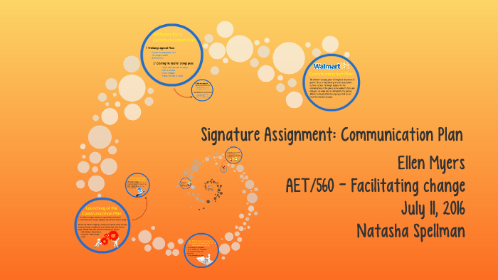 Signature Assignment: Communication Plan by ellen myers on Prezi Next