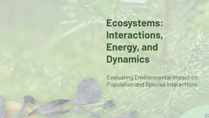 Ecosystems: Interactions, Energy, and Dynamics by Kelly Johnston on Prezi