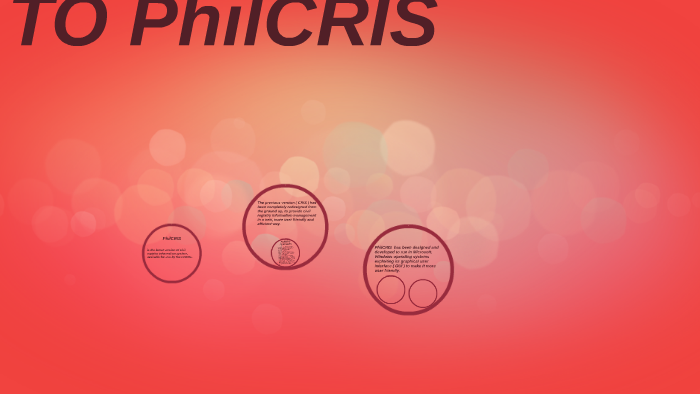 INTRODUCTION TO PhilCRIS by marjorie ras on Prezi