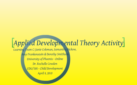 Applied Developmental Theory Activity by Janie Coleman on Prezi