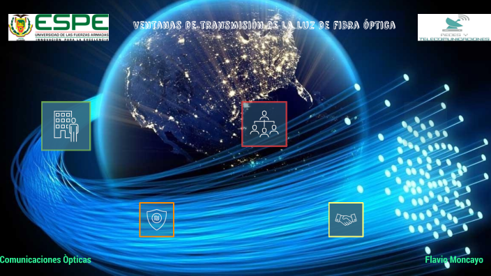 Ventanas de transmisión de la luz de fibra óptica by Flavio Rolando ...