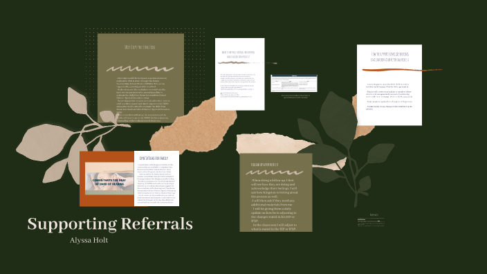 Supporting Referral Assignment by Alyssa Rickett on Prezi