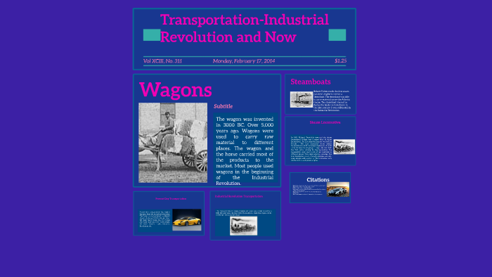 Transportation-Industrial Revolution and Now by Elijah Wilson on Prezi