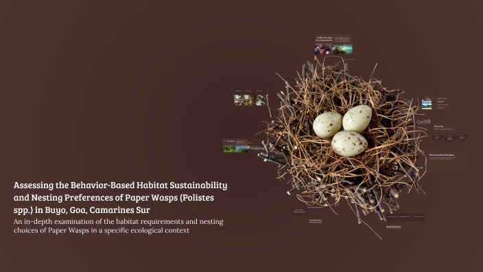Assessing the Behavior-Based Habitat Sustainability and Nesting ...