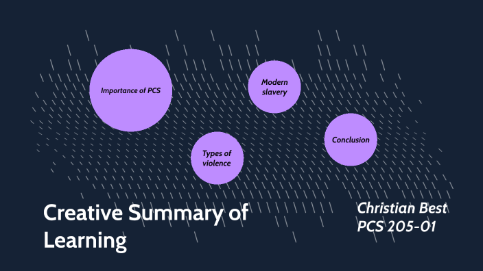Creative Summary of Learning by Christian Best on Prezi