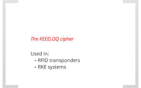 Physical Cryptanalysis of KEELOQ Code Hopping Applications by saurav b ...