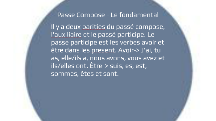 French Passe Compose and Imparfait Presentation by Andrew Awesome on Prezi
