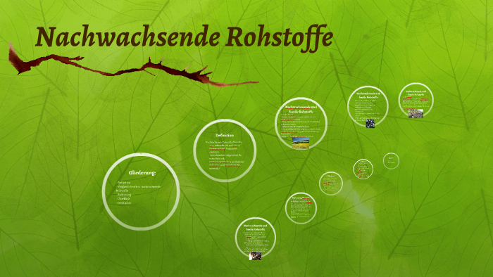 Nachwachsende Rohstoffe by Arthur Weinert on Prezi