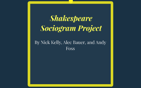 Shakespeare Sociogram Project by Alec Bauer