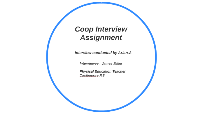 Coop Interview Assignment by Bat man on Prezi