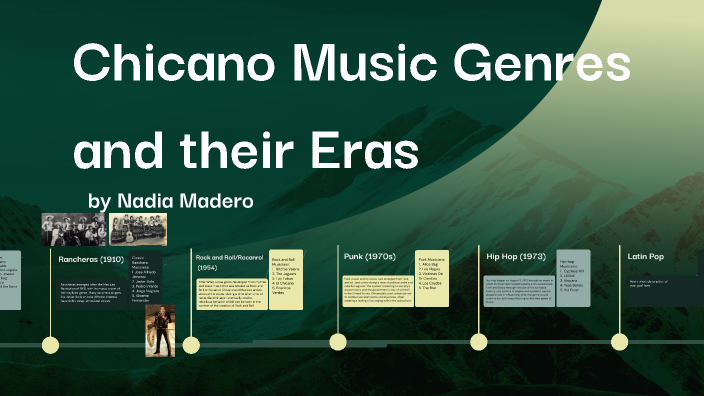 Chicano Music Genres and their Eras by Nadia Madero on Prezi