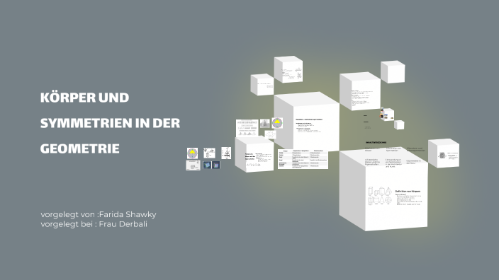 KÖRPER UND SYMMETRIEN IN DER GEOMETRIE by farida shawky on Prezi