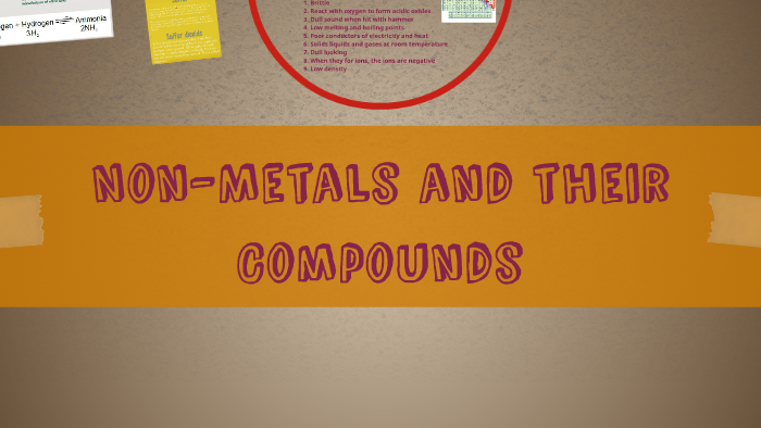 Non-Metals and their Compounds by Aed on Prezi