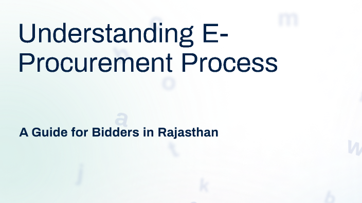 Understanding E-Procurement Process by Rahul business on Prezi