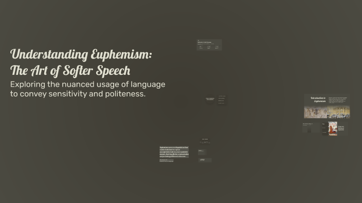Understanding Euphemism: The Art of Softer Speech by محمد متین تاجیک on ...