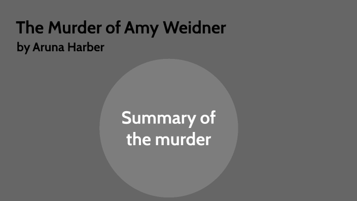 The murder of Amy Weidner by Aruna Harber on Prezi