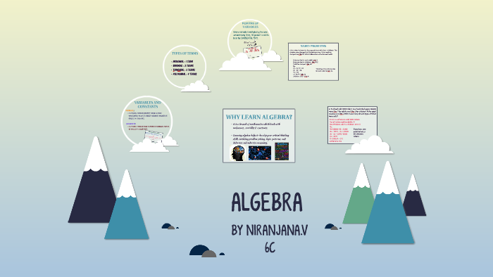 WHY LEARN ALGEBRA? by niran vi