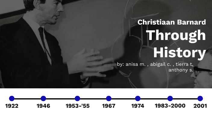 Christiaan Barnard - anisa m. , abigail c. , tierra t. , anthony s. by ...