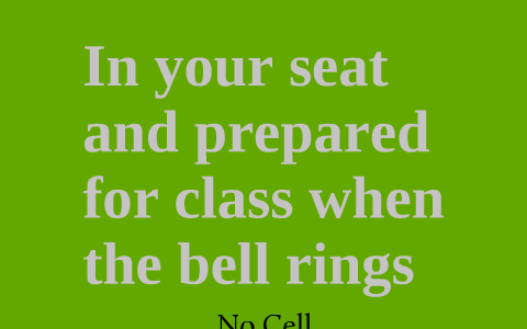 classroom rules by Aaron Hutter on Prezi