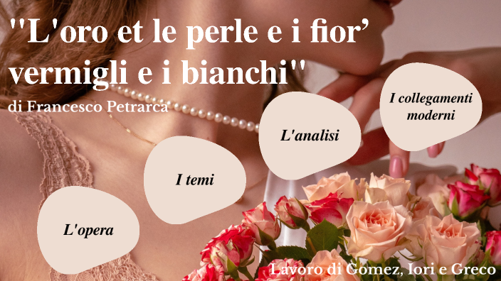 Gomez-Greco-Iori Oro, perle, fiori vermigli e bianchi by DAREL SANTIAGO ...