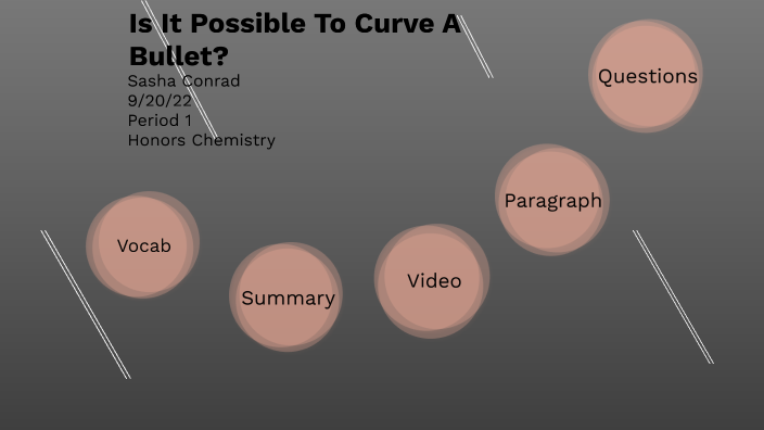 Is It Possible To Curve A Bullet? by Sasha Conrad on Prezi