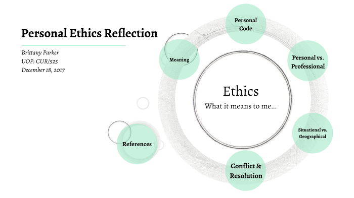 Personal Ethics Reflection by Brittany Parker on Prezi